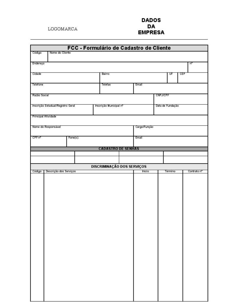 FCC - Ficha de Clientes (Modelo)