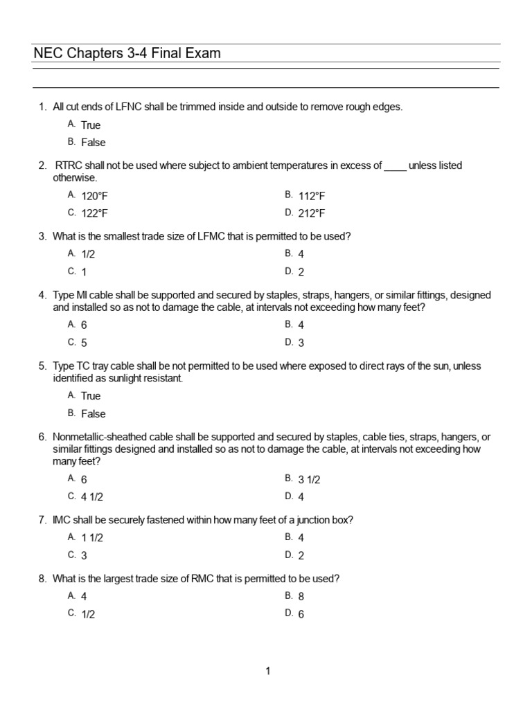 Final Exam | PDF | Electrical Conductor | Manufactured Goods Final Exam | PDF | Electrical Conductor | Manufactured Goods