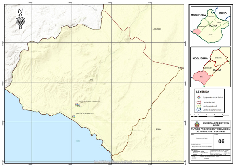 Mapa de Riesgo de Desastres en Ite | PDF | Tecnología geográfica ...