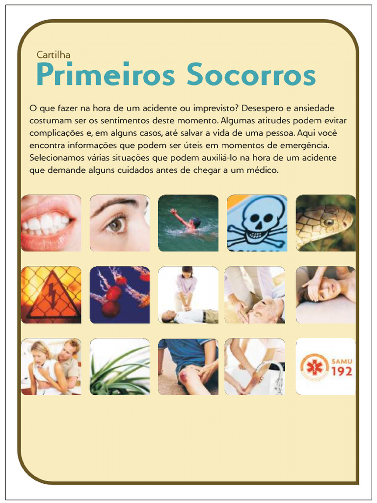 Cartilha de Primeiros Socorros | PDF Cartilha de Primeiros Socorros | PDF
