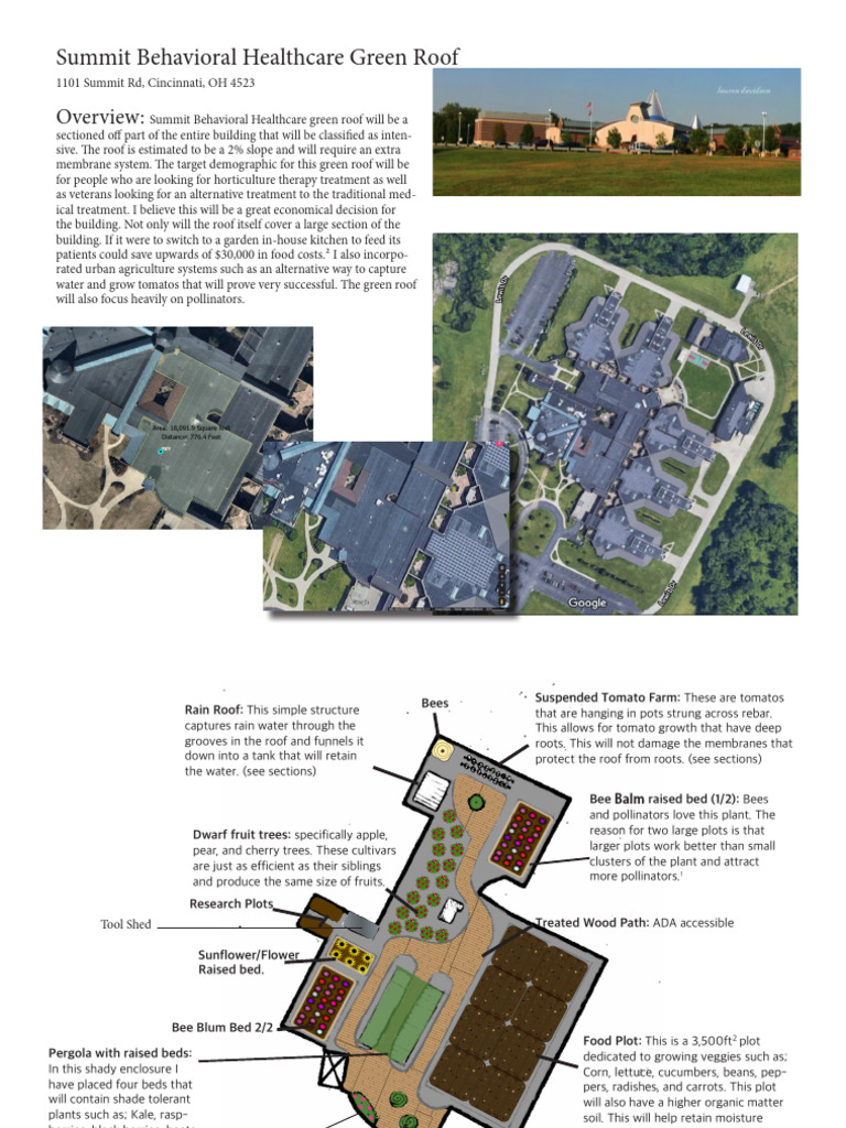 Summit Behavioral Healthcare Green Roof Design - Concept | PDF | Tomato ...