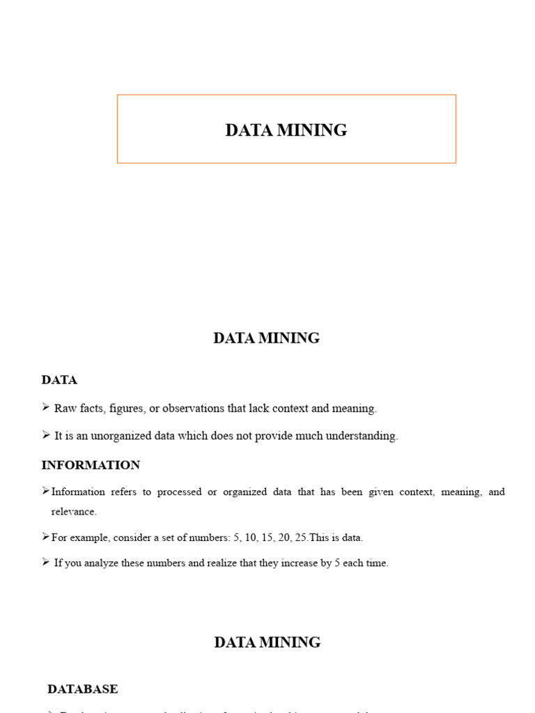 COMPAPPABCA50150rDatrAP DataMining1 | PDF | Relational Database | Data Mining