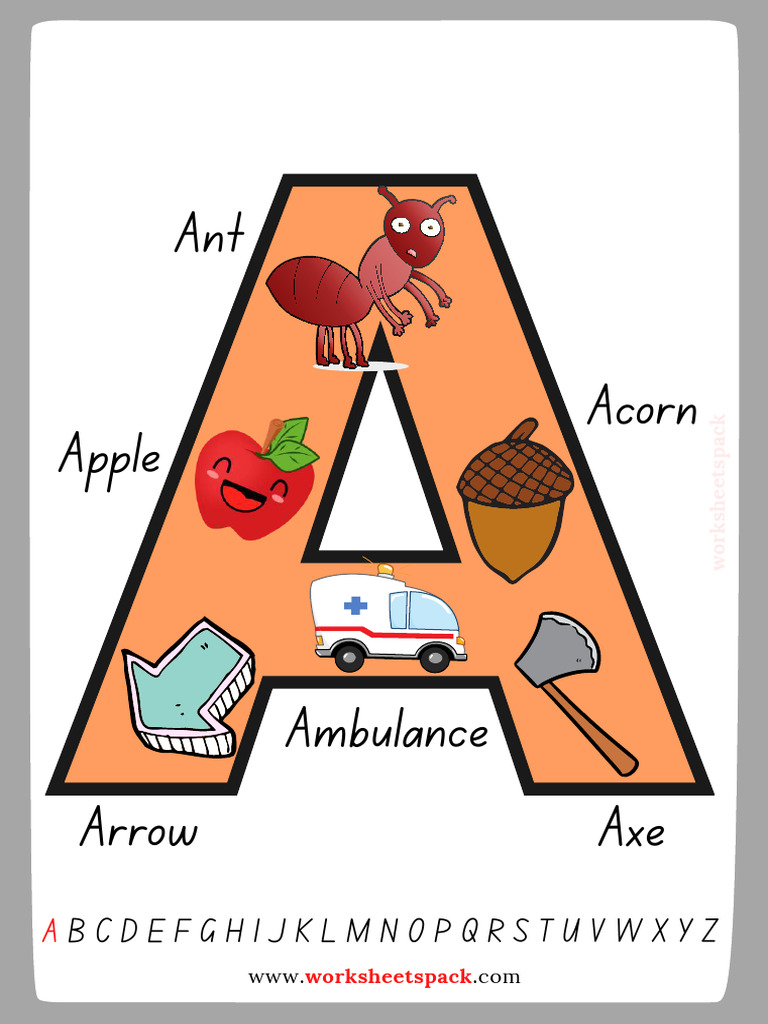 Alphabet Picture Dictionary Free PDF - Compressed | PDF | Food And ...