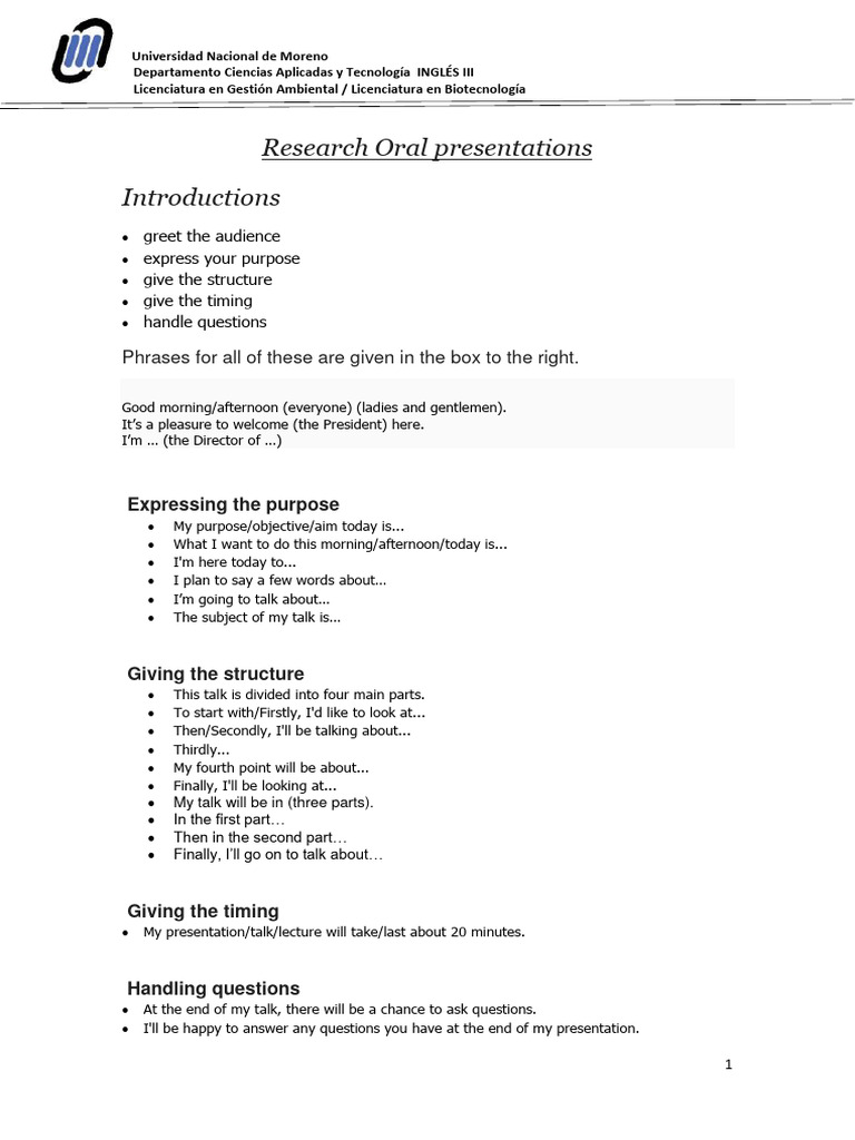 Research Oral Presentations | PDF | Human Communication | Cognitive Science