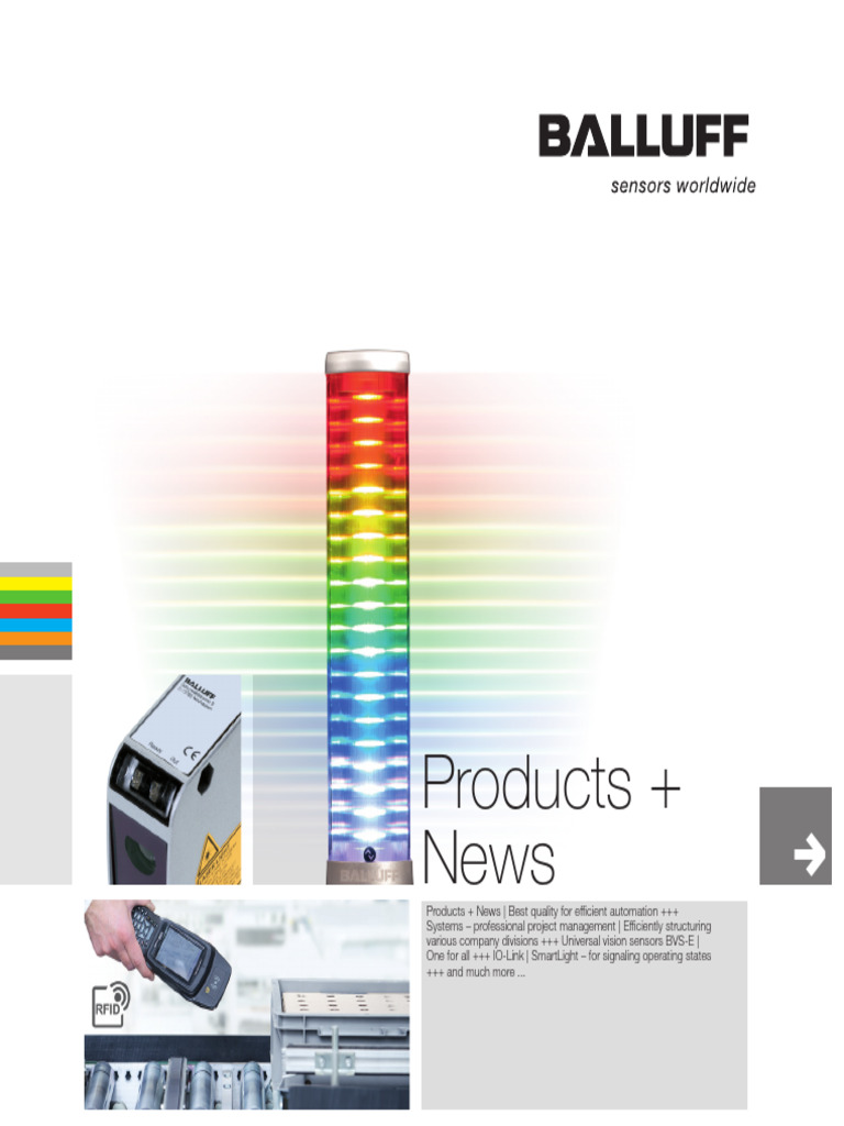 Catálogo Balluff | PDF | Radio Frequency Identification | Sensor