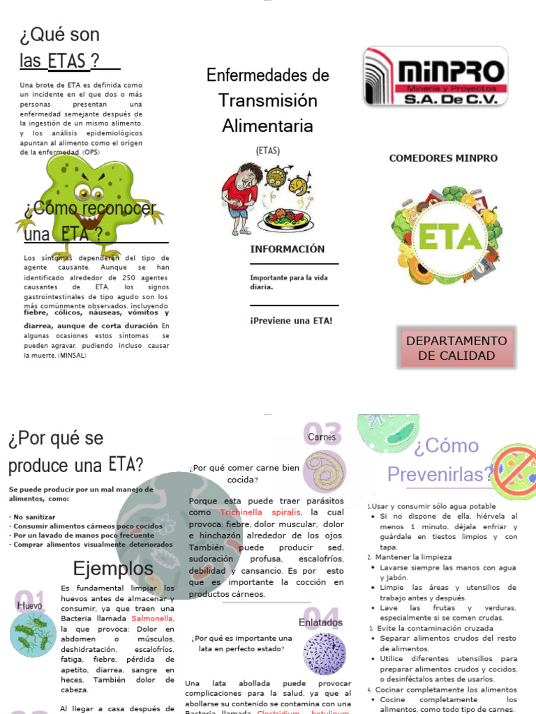 Síntomas y Prevención de ETAs | PDF | Alimentos | Diarrea