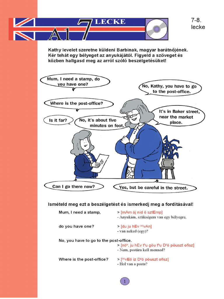 Angol Nyelv Gyerekeknek 7-8. Lecke | PDF