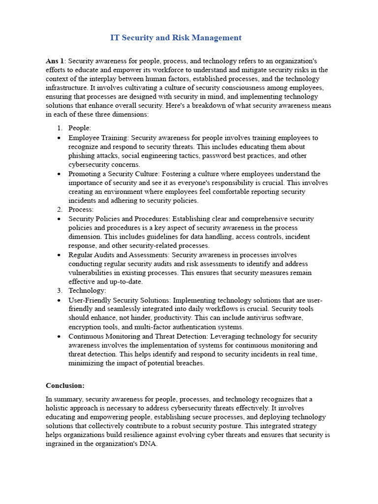 IT Security and Risk Management | PDF | Security | Computer Security