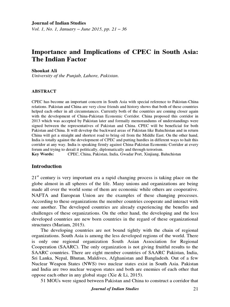 Cpec New | PDF | Pakistan | Economies