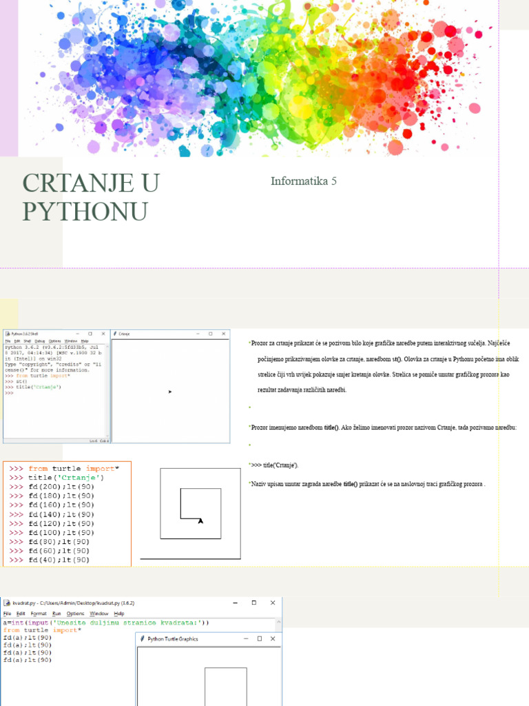 3.6. Crtanje U Pythonu | PDF