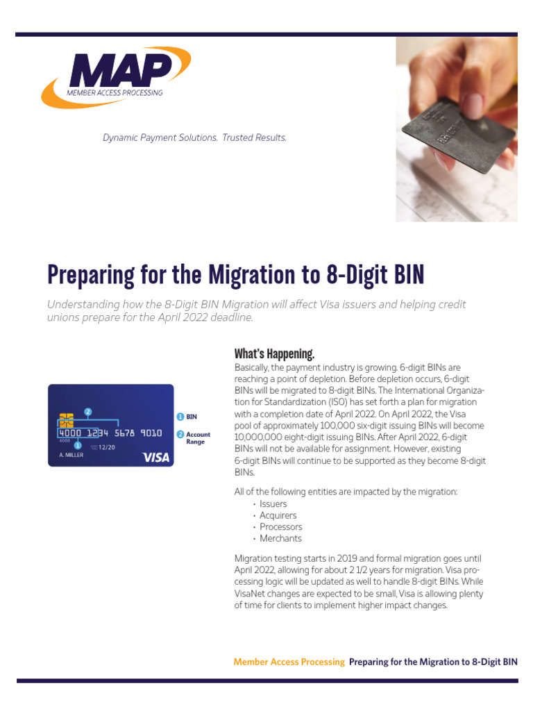 8 Digit BIN | Download Free PDF | Visa Inc. | Credit Card
