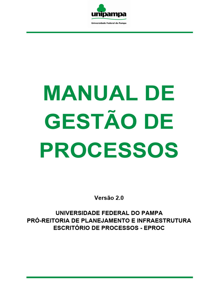 Manual de Gestao de Processos - Atualizado | PDF | Planejamento ...