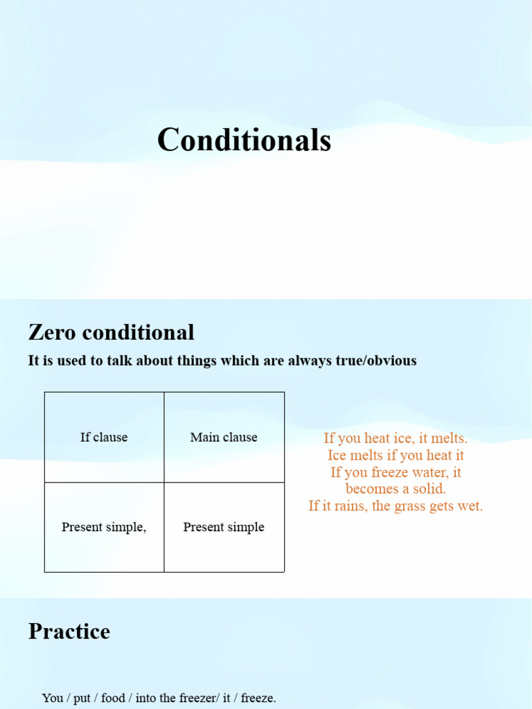 Conditionals | PDF | Linguistics | Language Mechanics