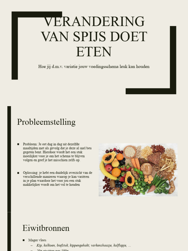 Module 1.2 - Verandering Van Spijs Doet Eten | PDF