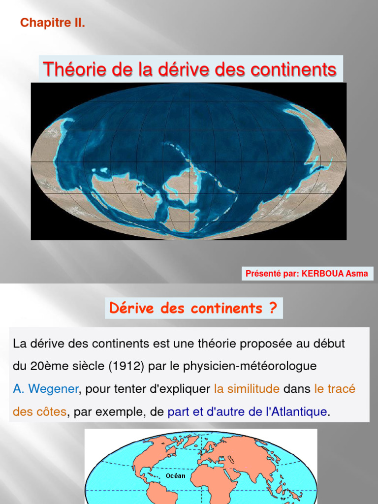 Chapitre II - La Derive Des Continents | PDF | Glacier | Continent
