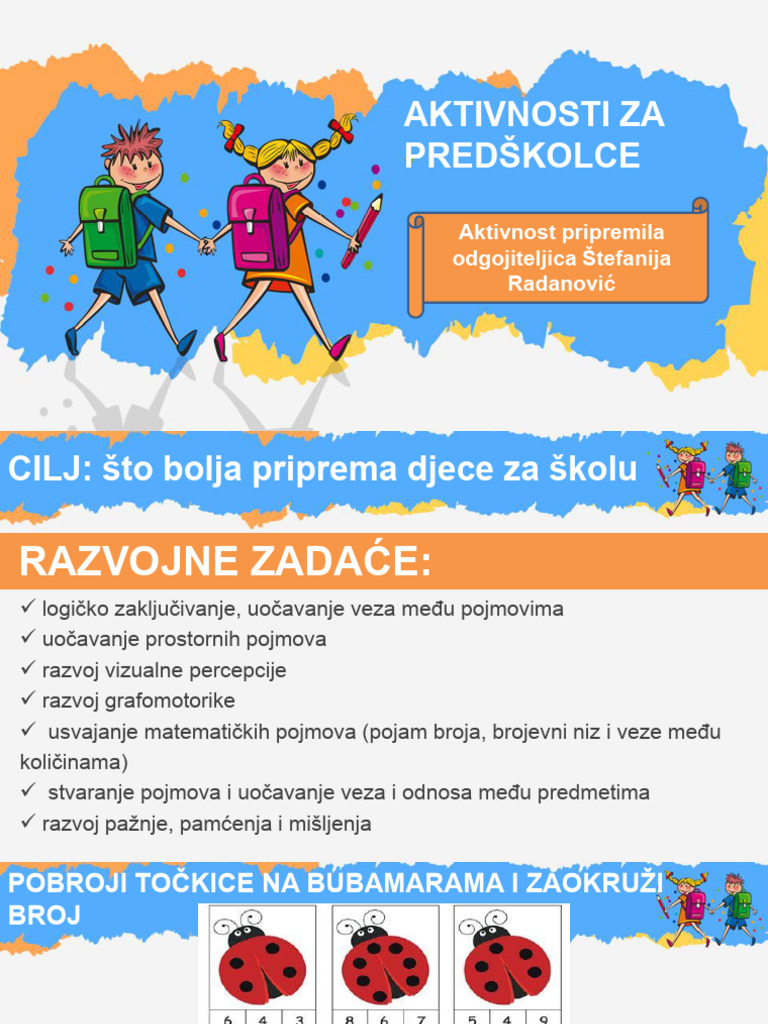 Aktivnosti Za Predskolce | PDF