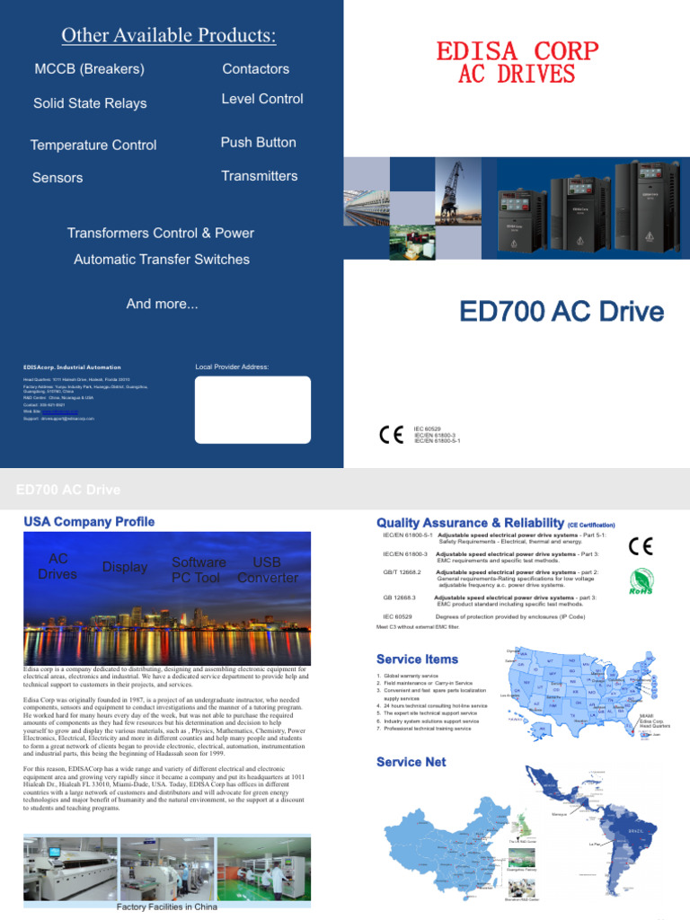 EDISA Corp: Industrial Automation Solutions | PDF | Alternating Current ...