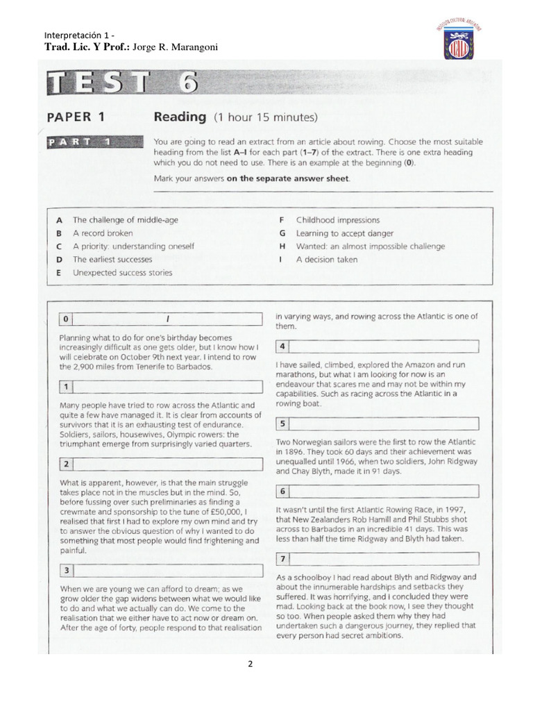 Unit 17 - Text Interpretation 2023 | PDF