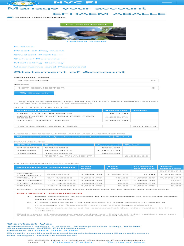 Statement of Account - Home | PDF | Internet | Service Industries