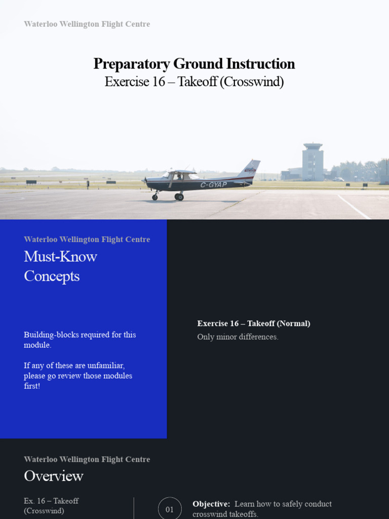 Crosswind Takeoff | PDF | Takeoff | Flap (Aeronautics)
