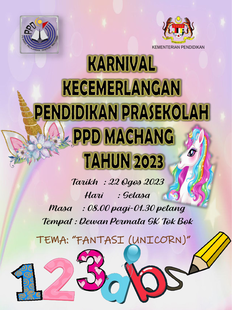 Karnival Kecemerlangan Prasekolah PPD Machang 2023 | PDF