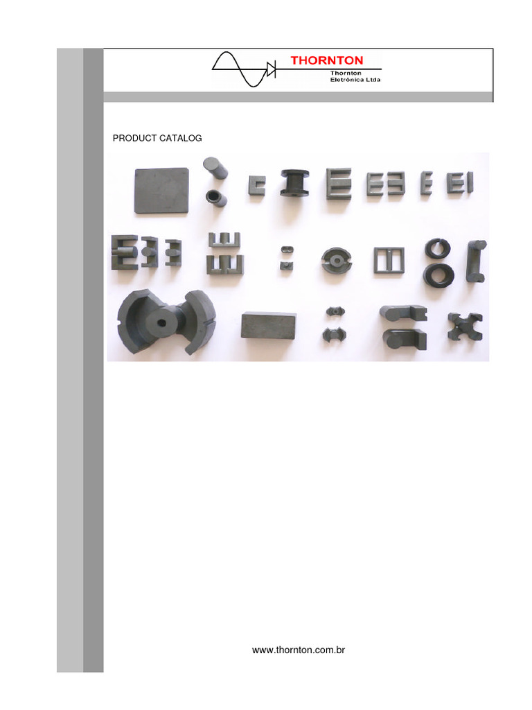 Thornton Product Catalog Overview | PDF | Inductance | Materials