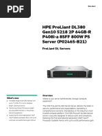 HPE ProLiant DL380 Gen11 Datasheet | PDF | Scalability | Cloud Computing