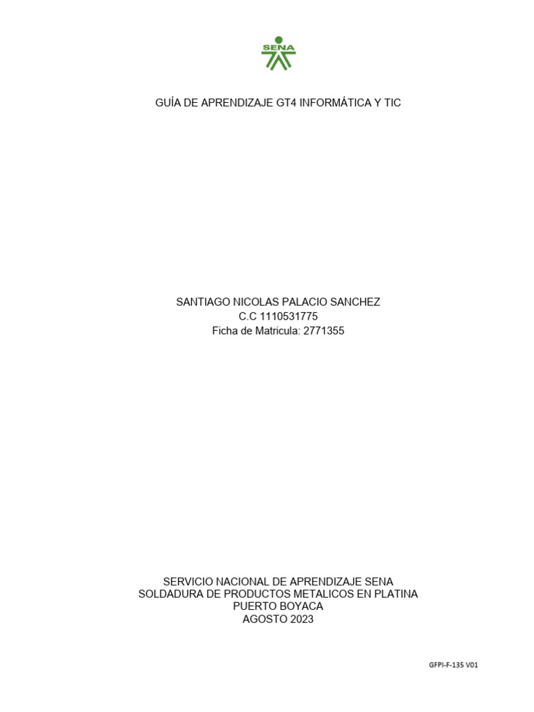 Gt4 Informatica Y Tic Clase 1 Pdf Tecnología De Información Y