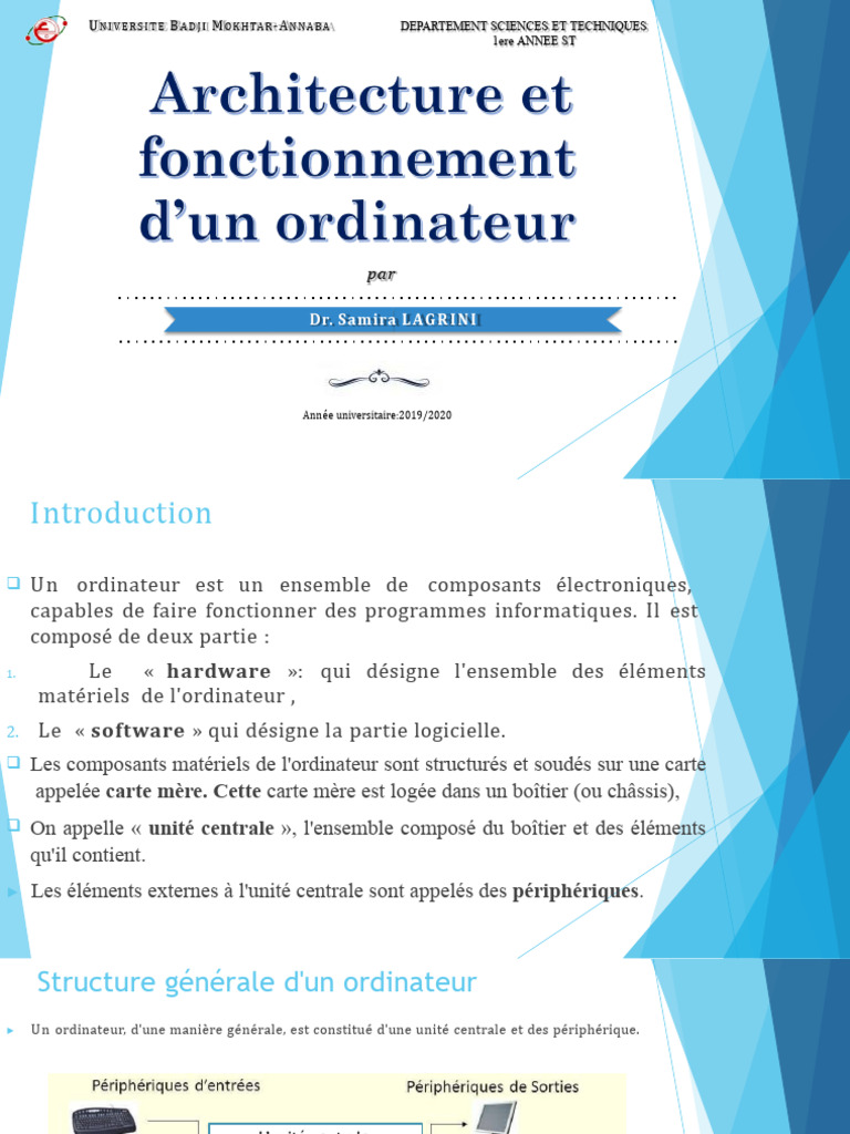 Architecture Des Ordinateurs | PDF | Microprocesseur | Programmation
