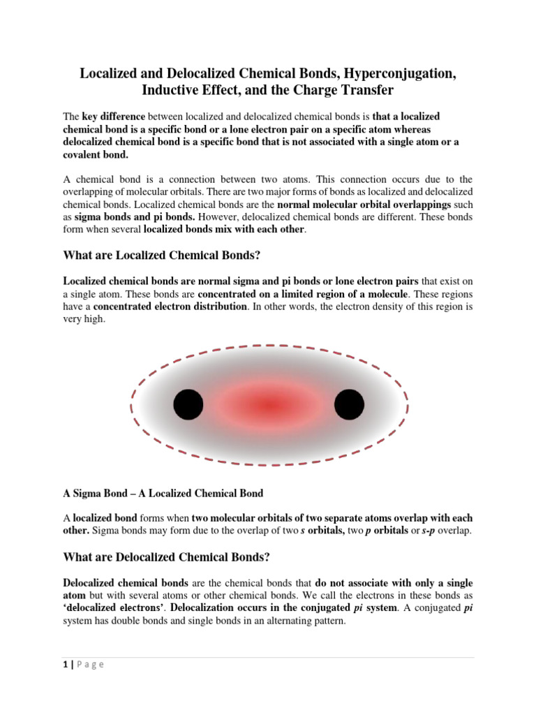 Lecture Notes Localized Delocalized Bonds Hyperconjugation Inductive ...
