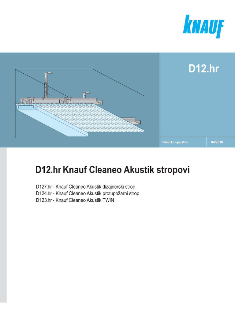 2 3 d12 Knauf Cleaneo Akusticni Stropovi 2018web | PDF