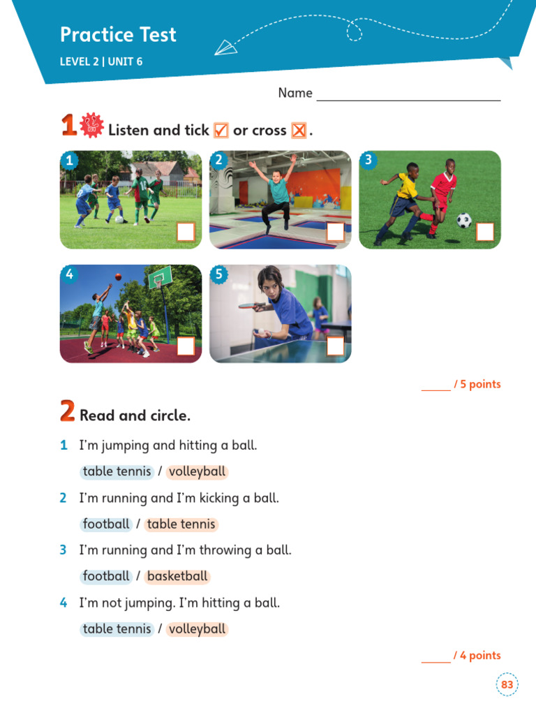 Level 2 Unit 6 Practice Test | PDF | Games Of Physical Skill | Olympic ...