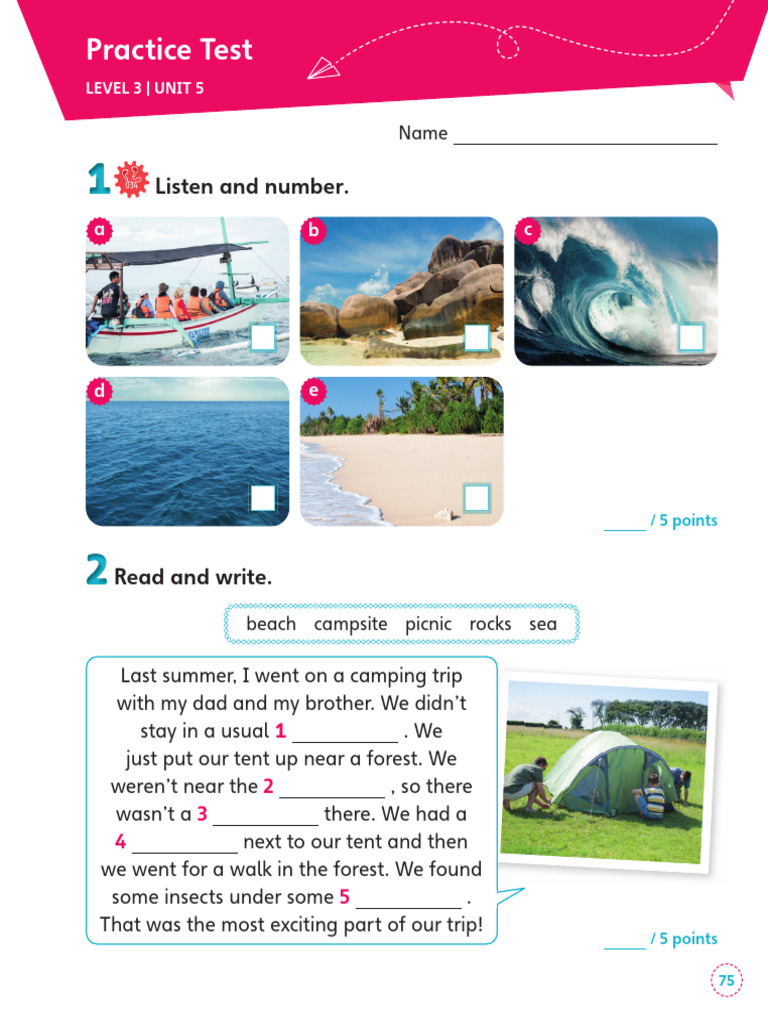 Level 3 Unit 5 Practice Test | PDF