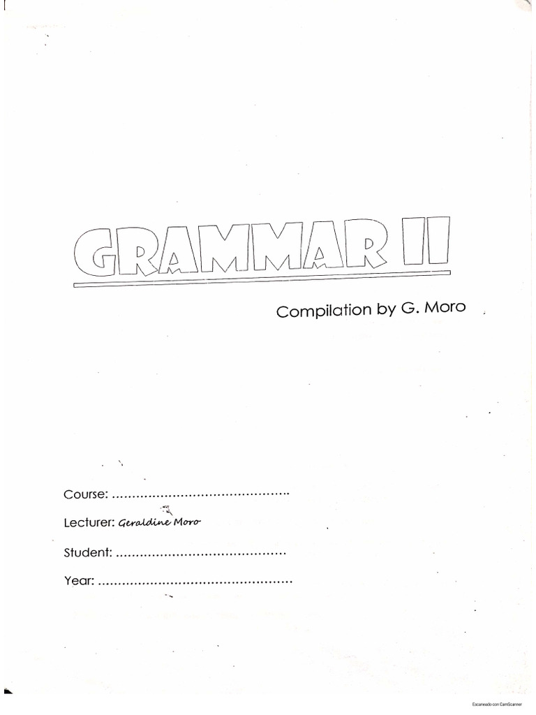 Booklet Grammar 2 (2023) | PDF