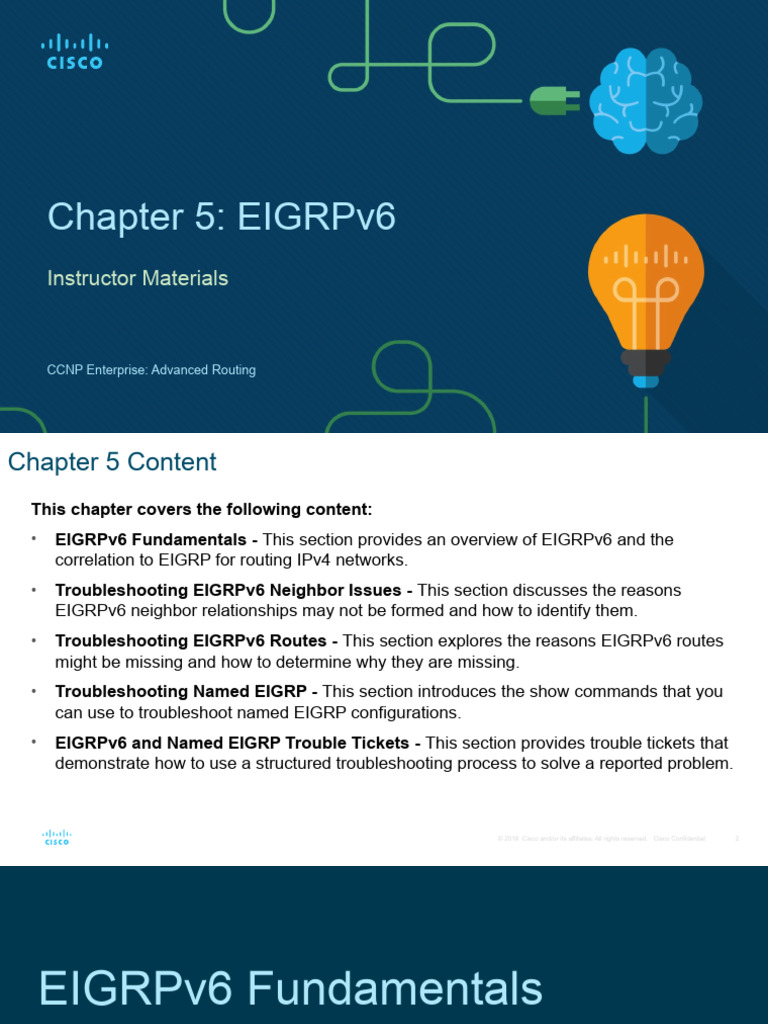 ENARSI Chapter 5 | PDF | I Pv6 | Router (Computing)