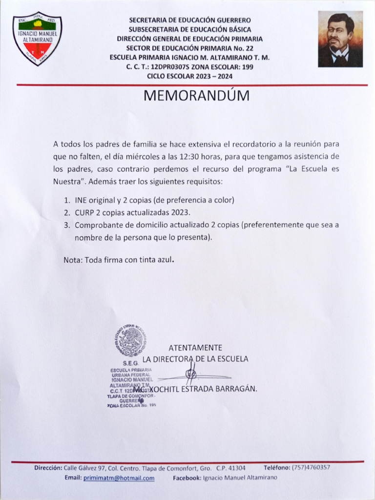 Recordatorio A La Reunión | PDF