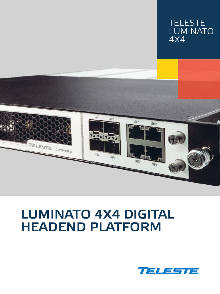Teleste Luminato4X4 Product Brochure 2020 | PDF | Cable Television ...