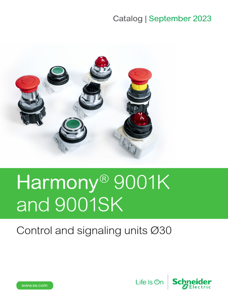 Catalog Harmony 9001K and 9001SK. Control and Signaling Units Ø30 | PDF | Electrical Connector ...