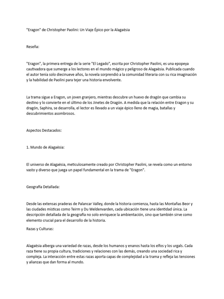 Eragon | PDF | Poesía