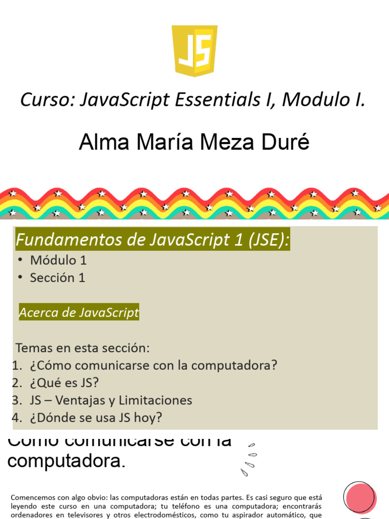 Java Script 1 Pdf Script Java Lenguaje De Programación