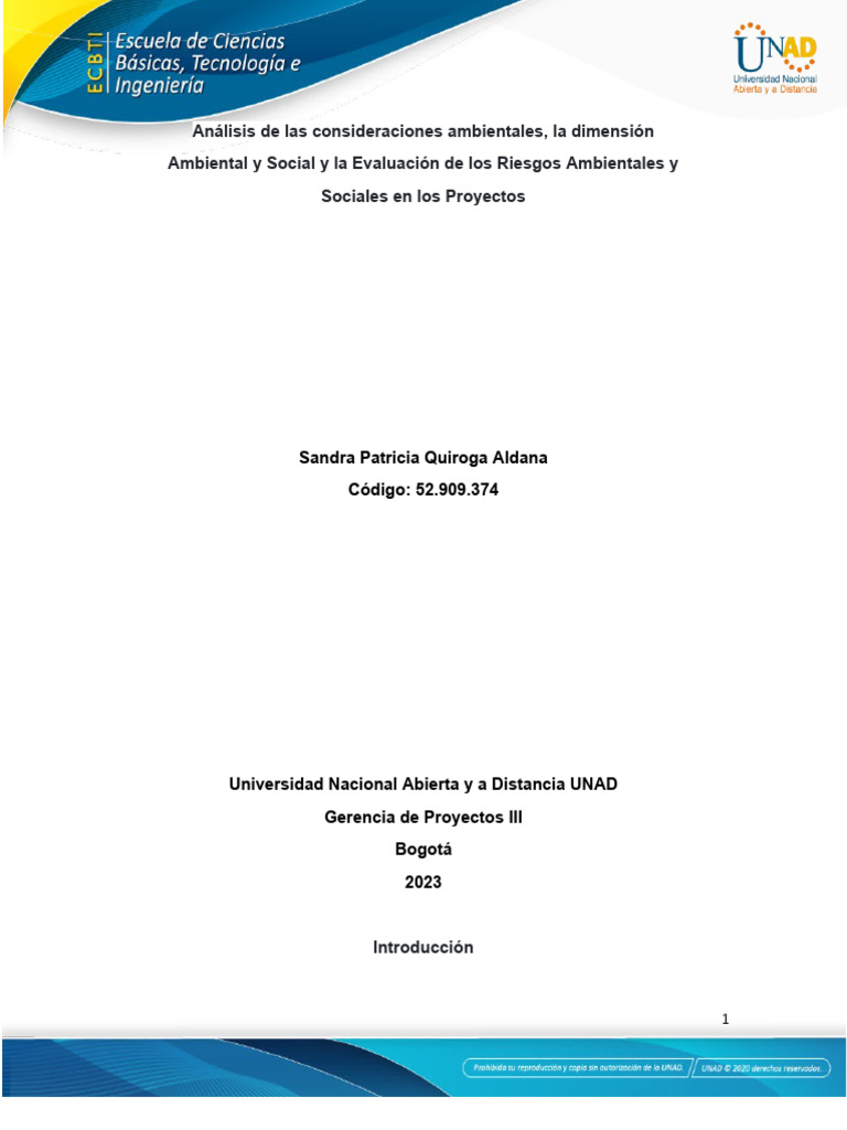 Sandra Quiroga GPIII | PDF | Riesgo | Evaluación