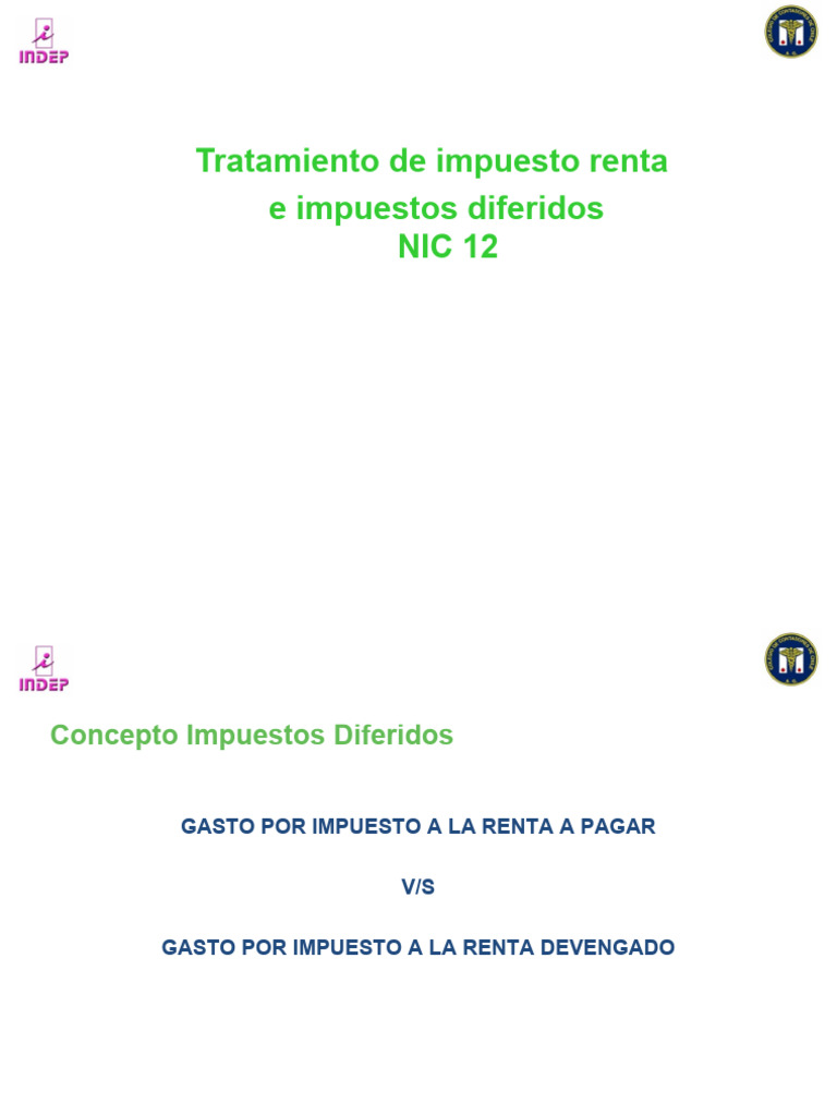 Nic 12 Impuesto A Las Ganancias e Imptos Diferidos | PDF | Impuestos ...