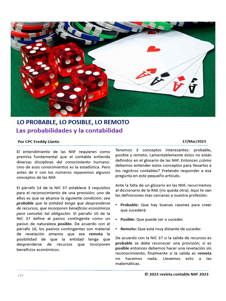 Articulo - Lo Probable Lo Posible Lo Remoto | PDF | Teoría de ...