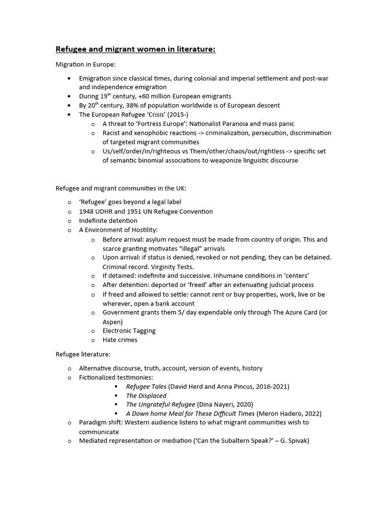 Refugees and Immigrants | PDF | Refugee | Immigration