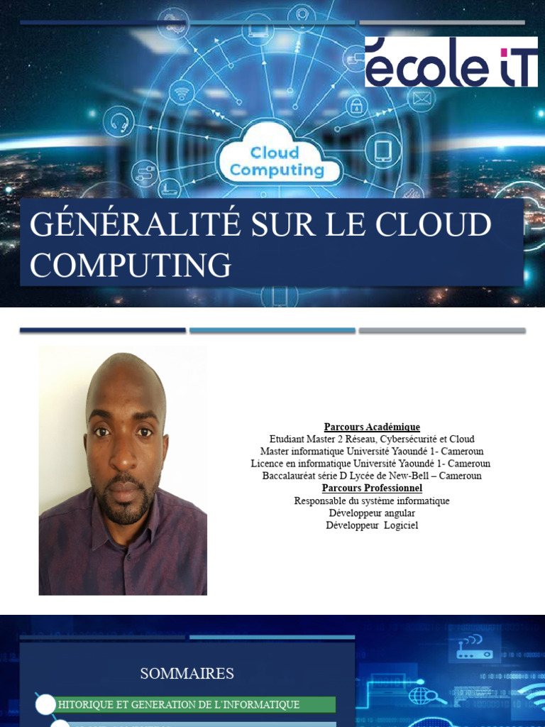 Presentation Du Cloud Computing | PDF | Cloud computing | Logiciel en tant que service