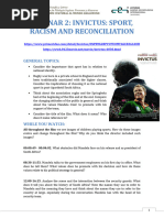 Invictus Movie Character Analysis Worksheet | PDF | Nelson Mandela ...