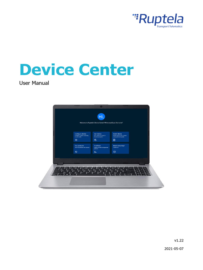 En Device Center User Manual | PDF | Port (Computer Networking) | Menu (Computing)