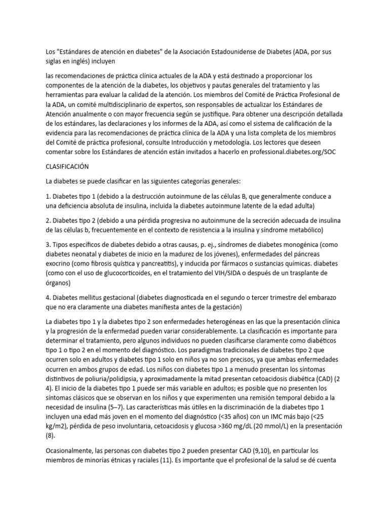 Guia Ada 2023 Español | PDF | Diabetes | Obesidad