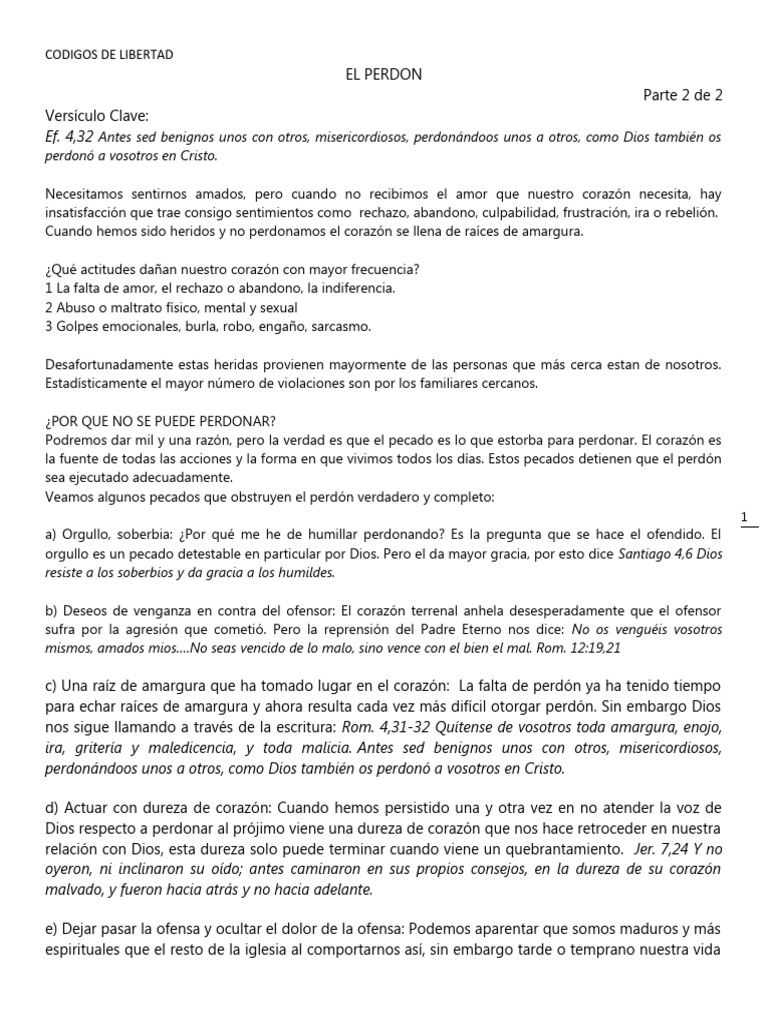 El Perdon 2 | PDF | Perdón | Pecado