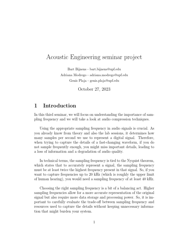 Ae S3 Instructions | PDF | Data Compression | Sampling (Signal Processing)